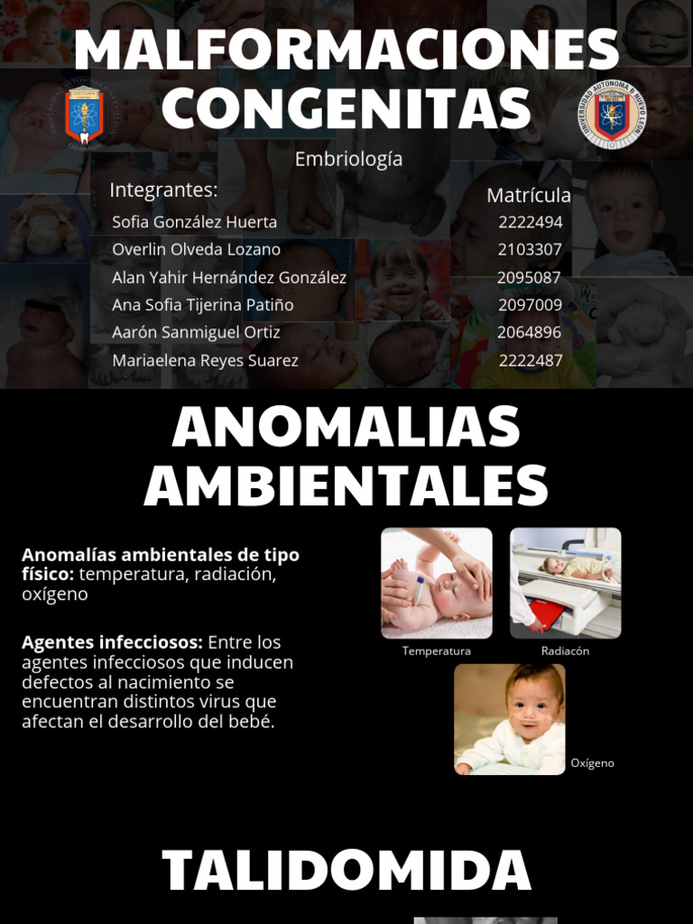 Malformaciones Congenitas | PDF | Medicina CLINICA | Enfermedades y ...