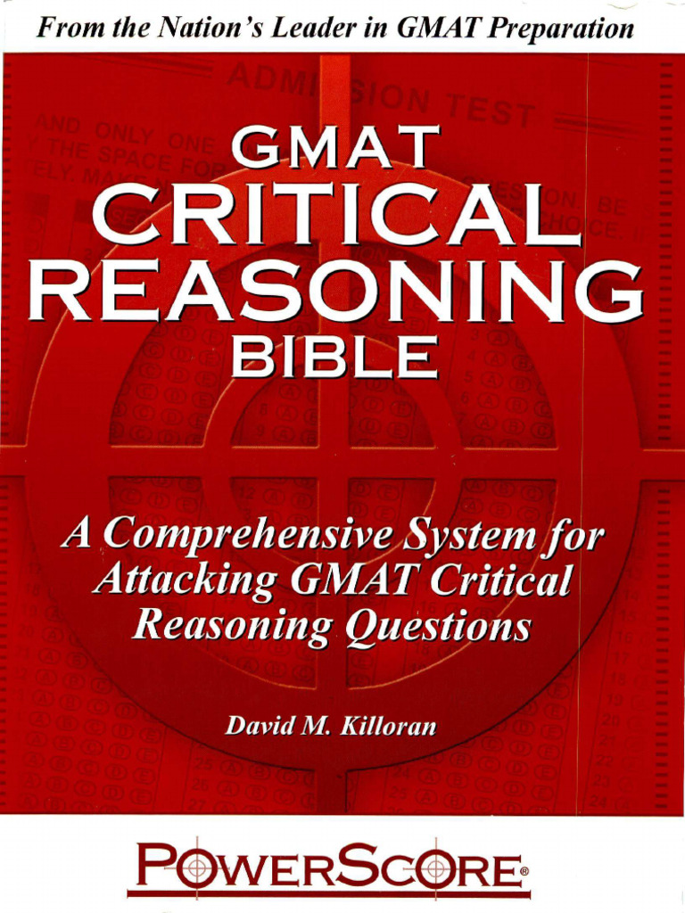 GMAT Critical Reasoning Bible | PDF