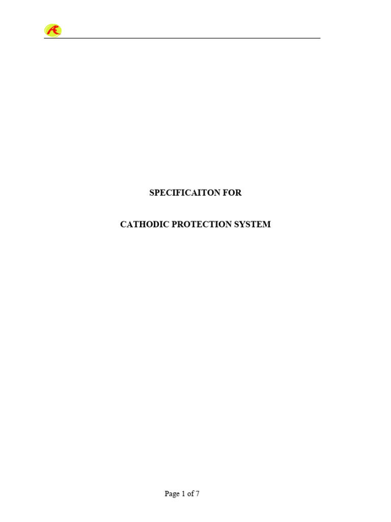 MS Cathodic Protection | PDF | Electricity | Electrical Engineering