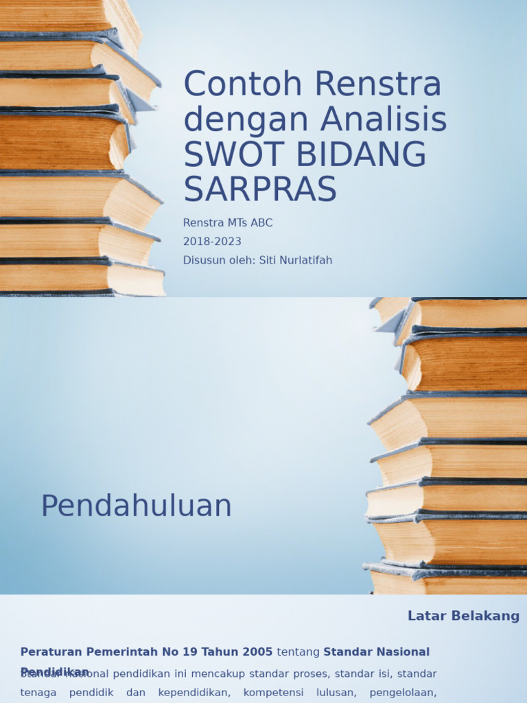 Contoh Renstra - SMP | PDF