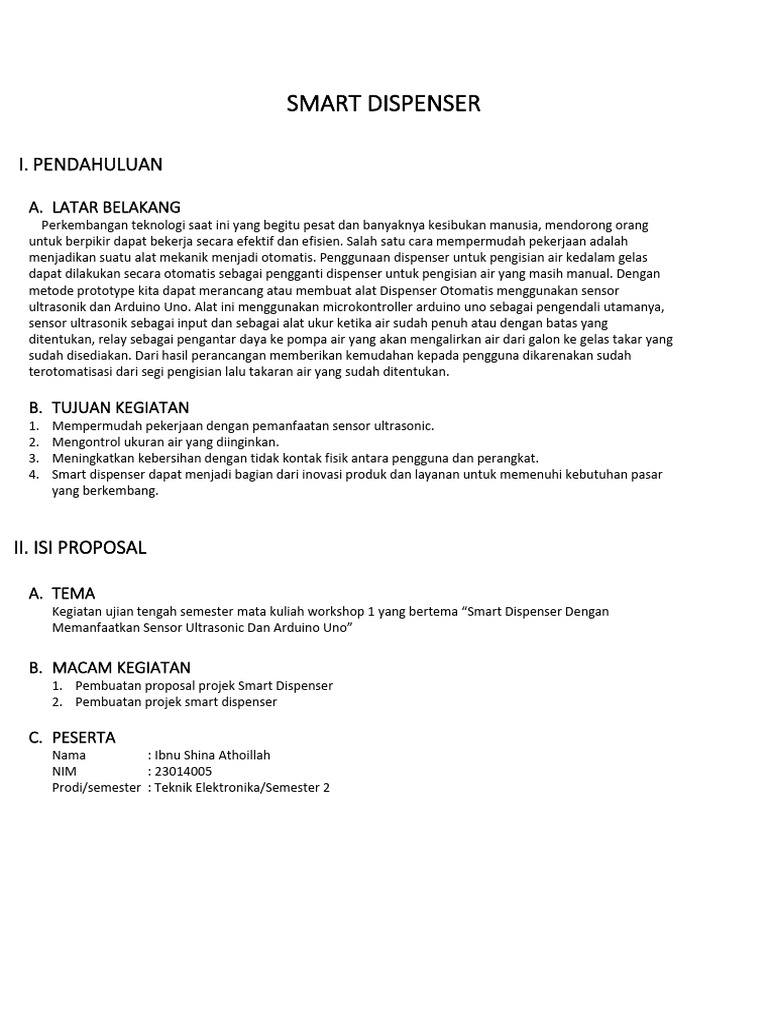 Smart Dispenser | PDF