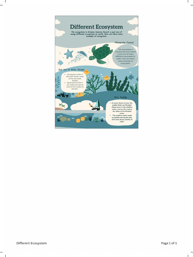 Different Ecosystem | PDF
