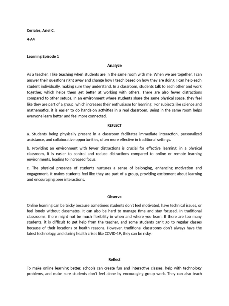 CerialesLearning Episode 2 - FS2 | PDF | Classroom | Learning