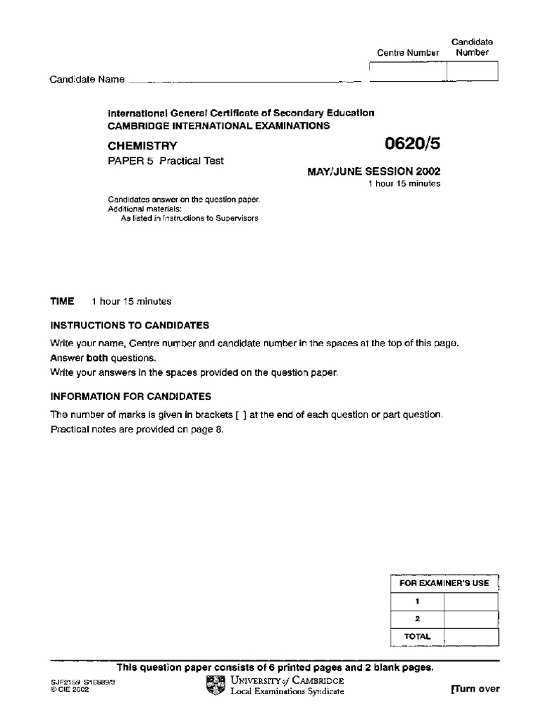 0620 s02 QP 5 | PDF