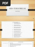 MidTerm Break | PDF