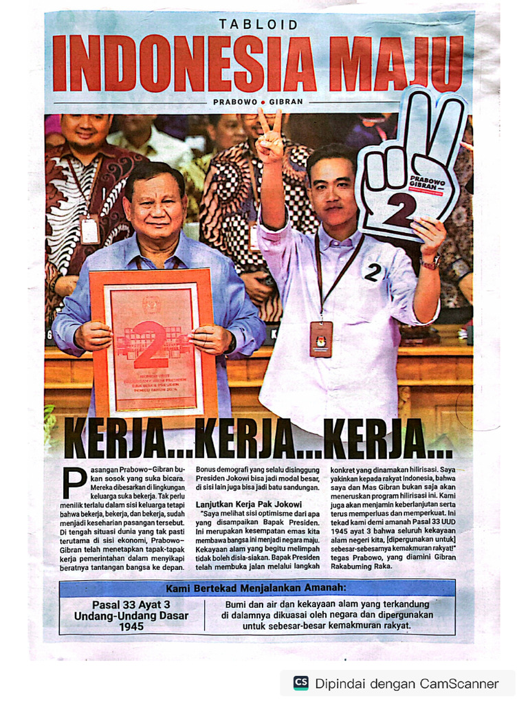 Tabloid Indonesia Maju | PDF