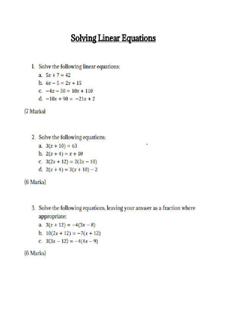 Algebra Basic D1 Questions | PDF