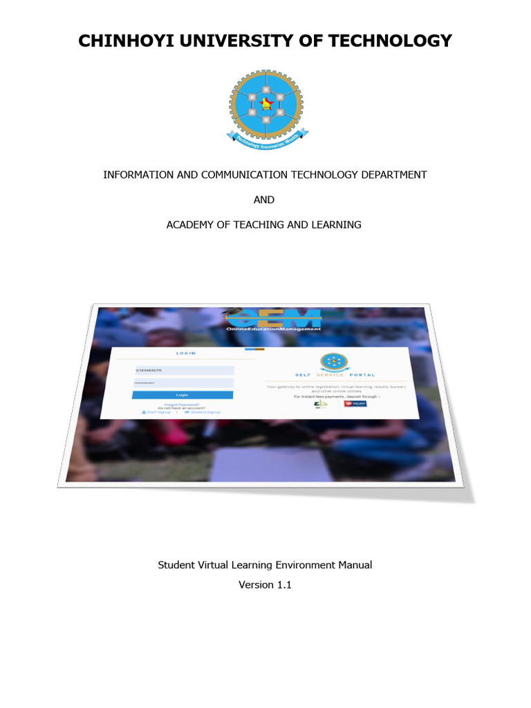 CUT Student VLE User Manual | PDF | Educational Technology | Login