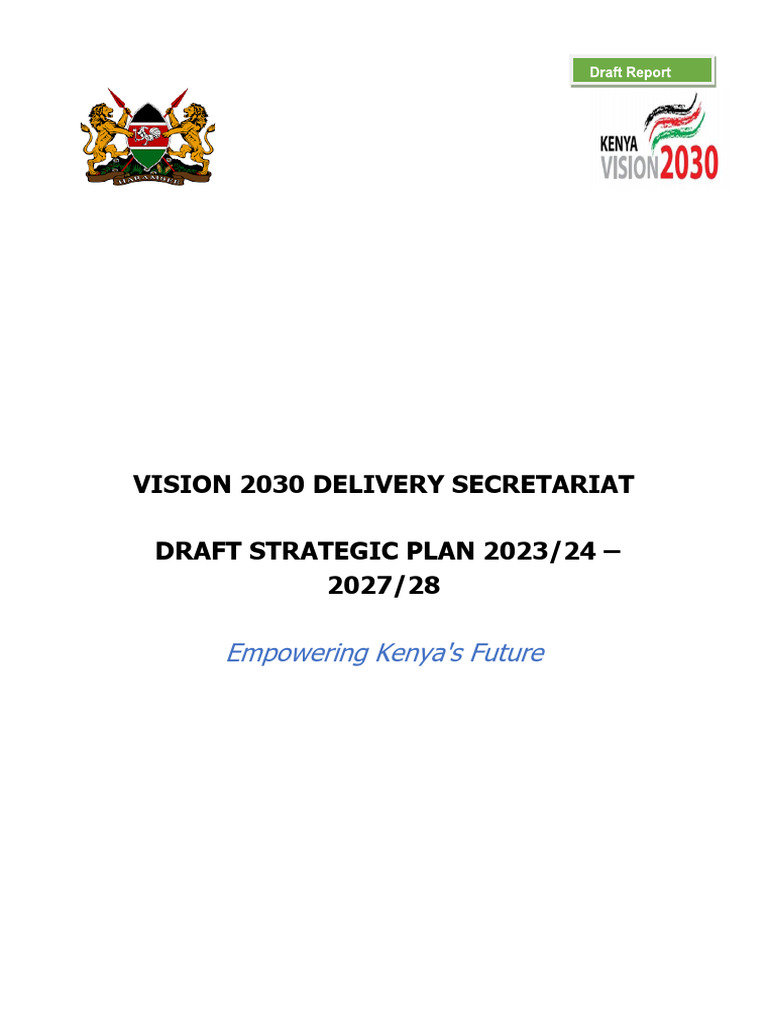 Vision 2030 Draft Strategic Plan 15 12 23 5 | PDF | Cost Of Living ...