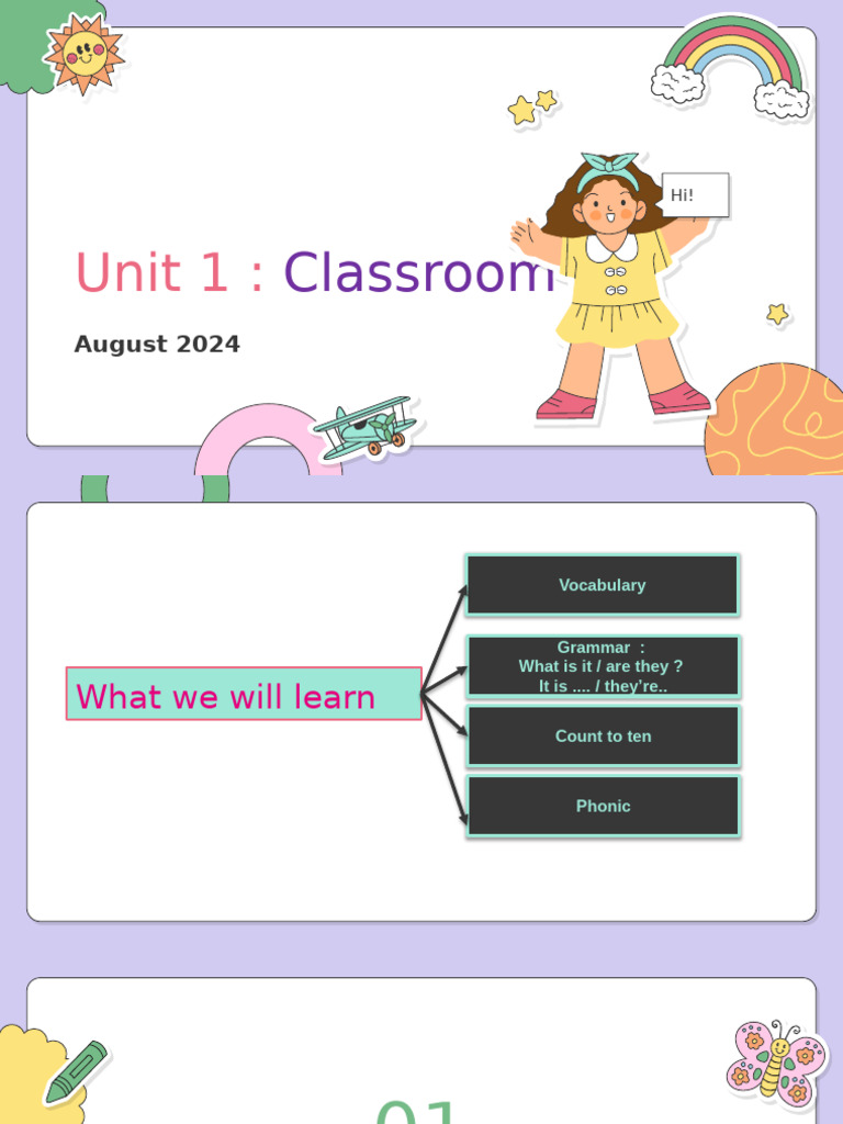 Unit 1 - Classroom Vocabulary - 2024 | PDF