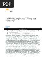 P-O-L-C Framework in Management Functions | PDF | Strategic Planning ...