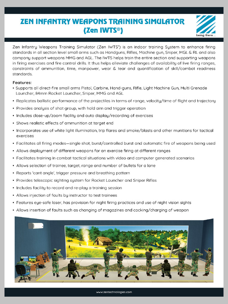 IWTS Infantry Weapons Training Simulator Brochure | PDF
