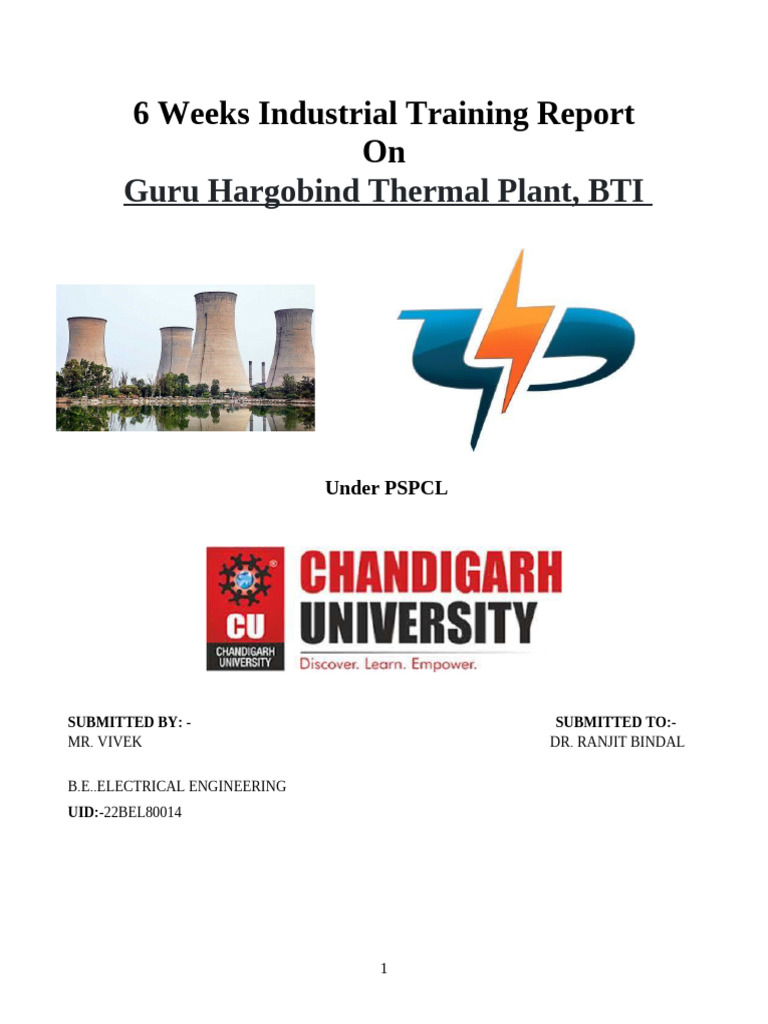 Vivek (22bel80014) GHTP | PDF | Electrical Substation | Relay