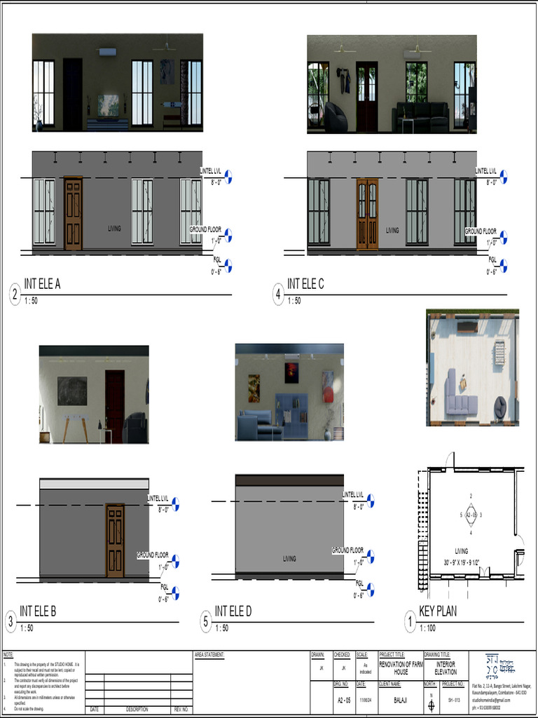 A2 - 05-Interior Elevation-Renovation of Farm House | PDF