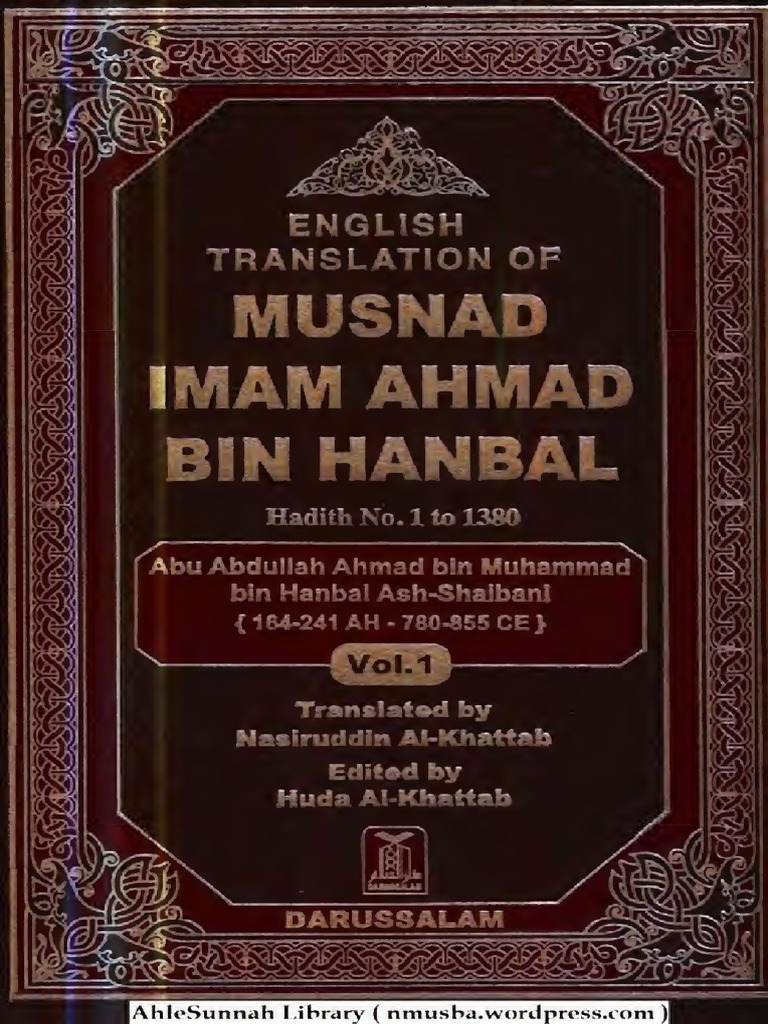Musnad Ahmad (English Translation) - Volume 1 - Text | PDF | Abrahamic ...