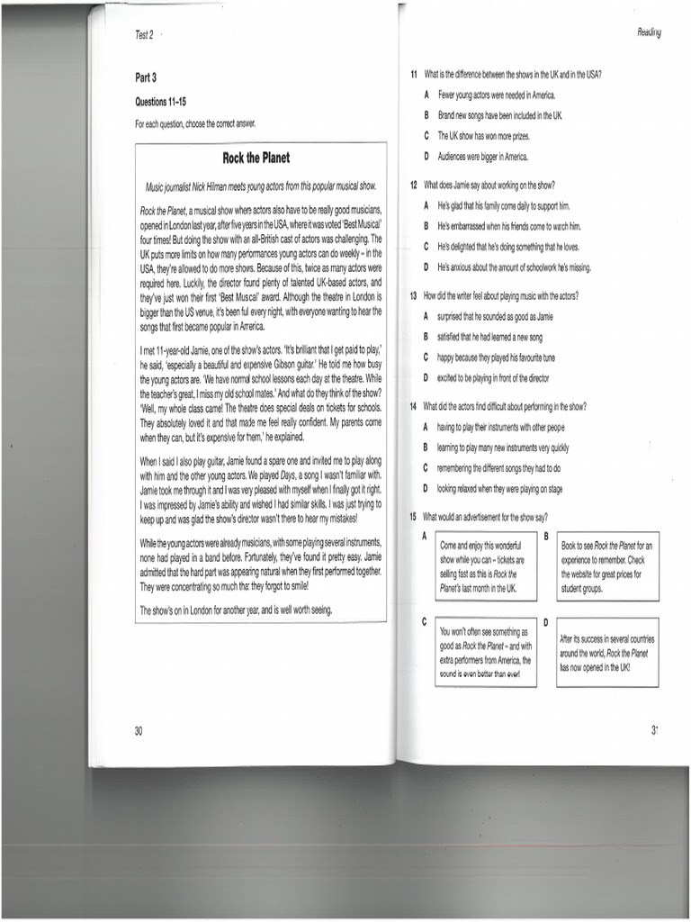 Englisch Cambridge 30-31 | PDF