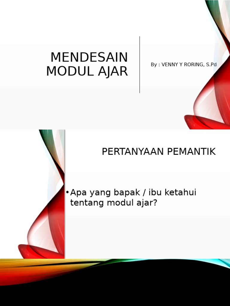 Mendesain Modul Ajar | PDF