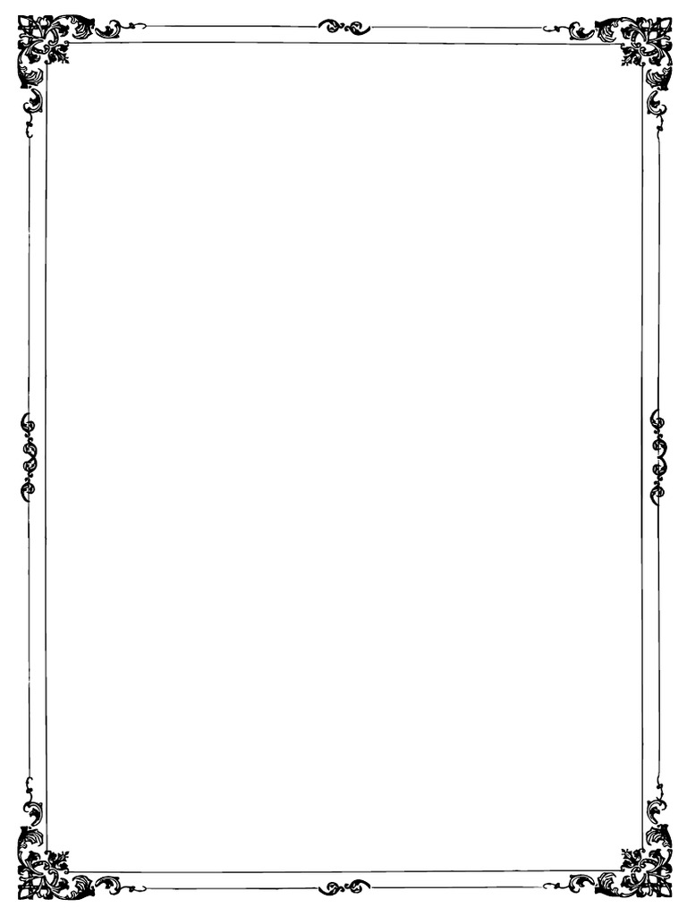 Elegant Ornament Page Border | PDF