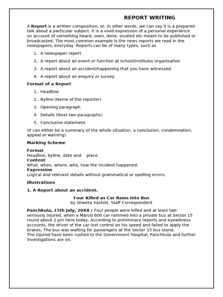 Report Writing Grade 12 | PDF | Science & Mathematics