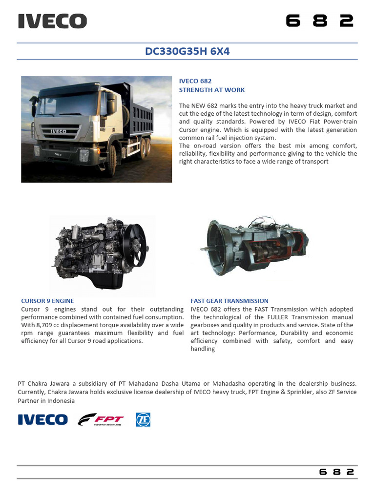 IVECO 682 DC330G35H 6x4 E5 NEW EDITION 2024 | PDF | Truck | Manual ...