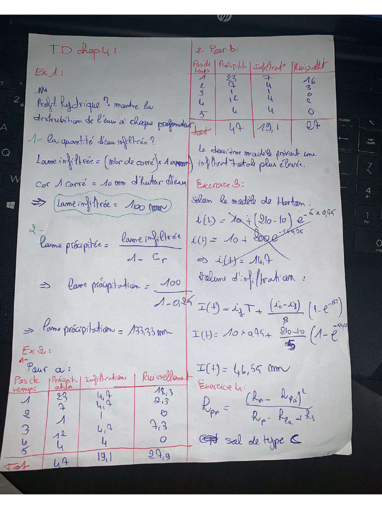Corrigé TD Chap 4 | PDF