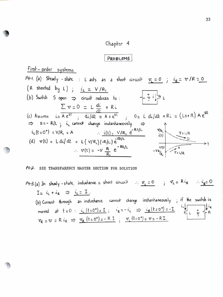 Chap 4 Solutions (ELL 101) | PDF