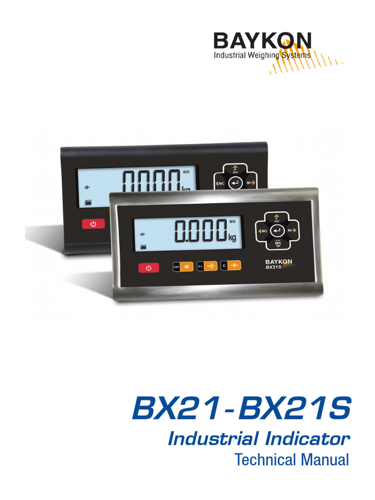 BX21 Technical Manual en v1.2 | PDF | Electrical Connector | Calibration