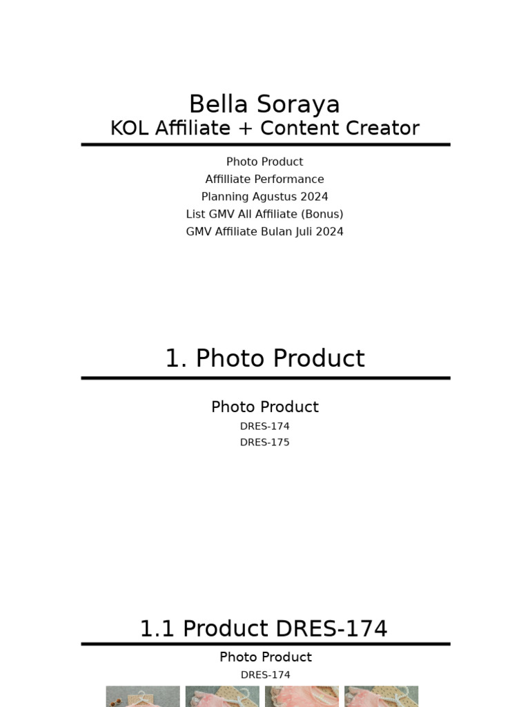 Report Bella Soraya - KOL & Content Creator - 10.08.2024 | PDF