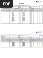 Hazard Assessment HIRAC Form Sample | PDF | Risk | Hazards