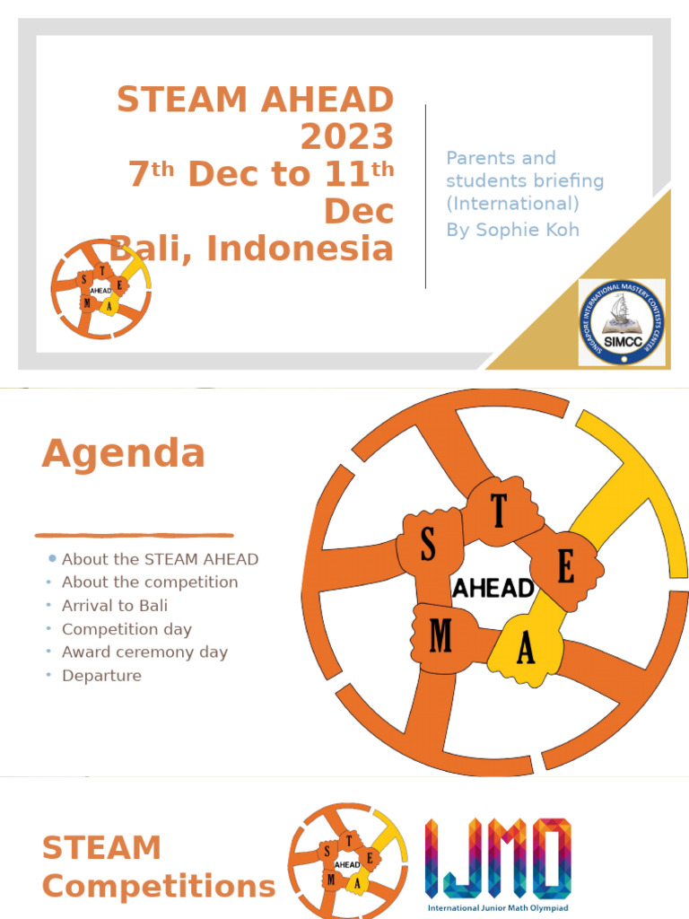 Steam Ahead 2023 - International Parents and Students Briefing V1 | PDF Steam Ahead 2023 - International Parents and Students Briefing V1 | PDF