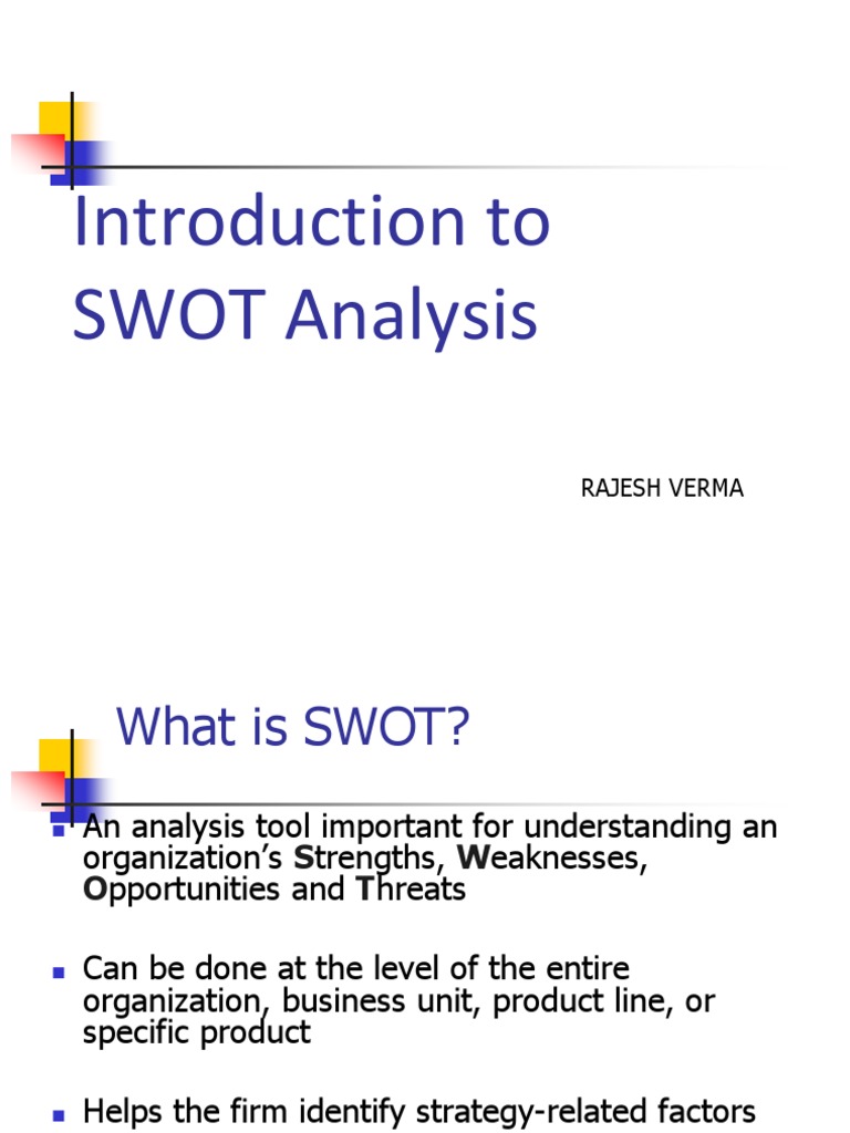 SWOT Analysis | PDF | Swot Analysis | Strategic Management