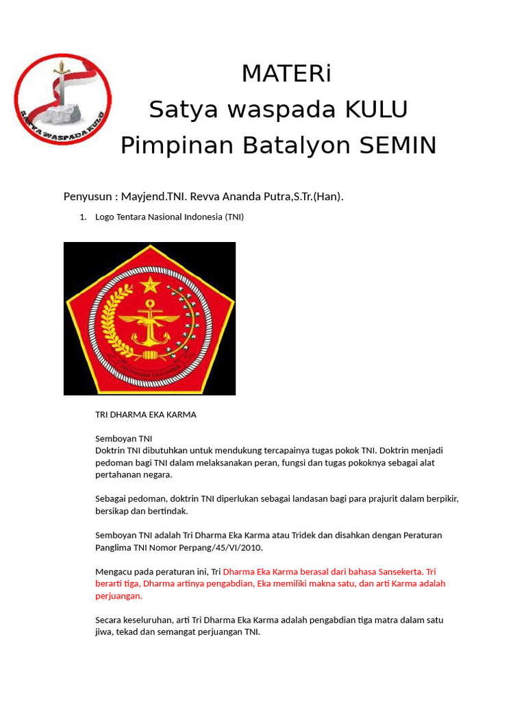 Semboyan Dan Logo (Kecamatan Semin) | PDF | Kajian Bahasa Asing | Sejarah