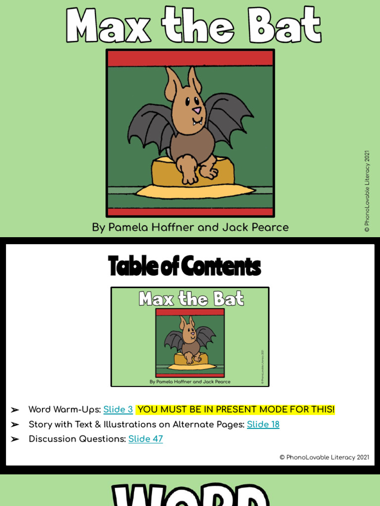 Max The Bat Decodable Story Set 2 | PDF