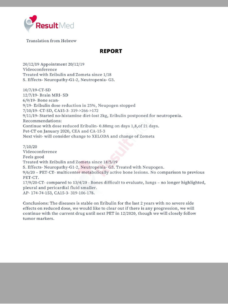 Safra Oncology Report | PDF