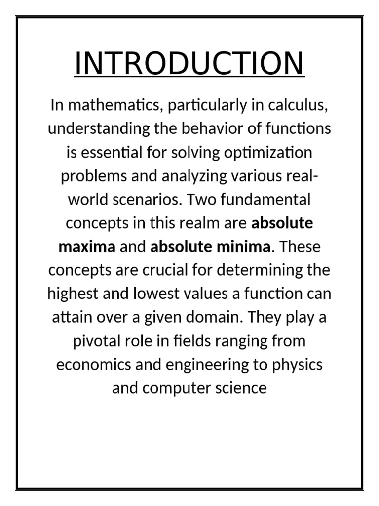 Maths Project Pdf Function Mathematics Mathematical Optimization