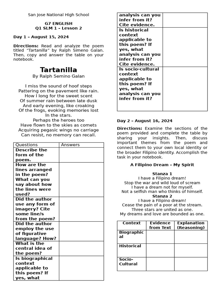 Performance Task Q1 Week 2 | PDF