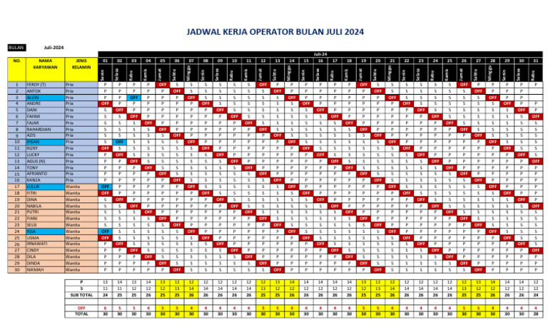 Jadwal Juli 2024 Pdf