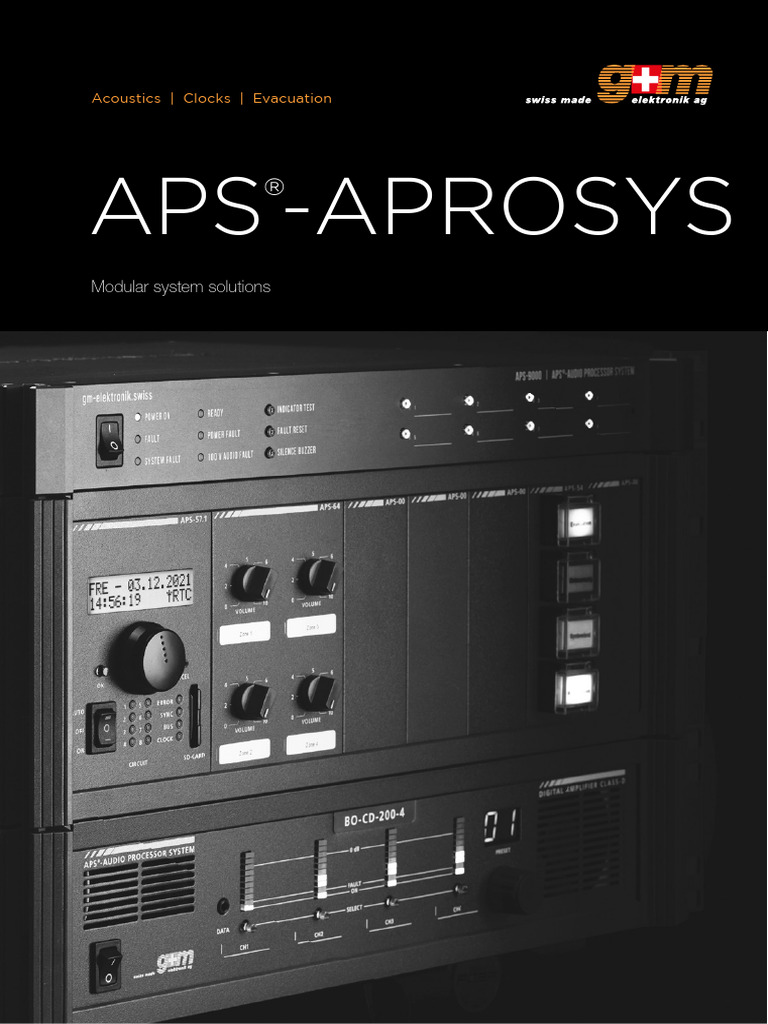 System Brochure APS | PDF | Amplifier | Loudspeaker