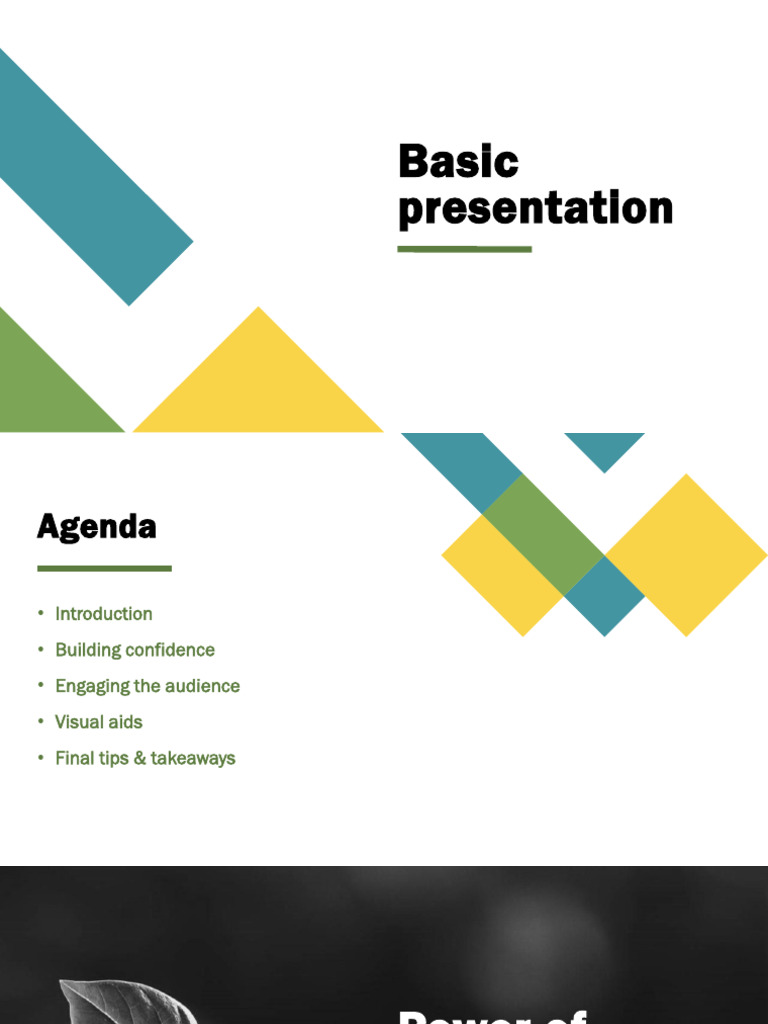 Geometric Annual Presentation | PDF | Body Language | Psychological ...