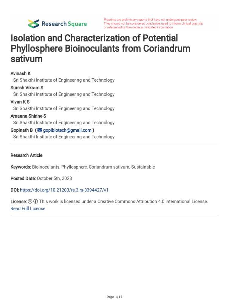 Paper Square Avinash | PDF | Polymerase Chain Reaction | Primer (Molecular Biology)