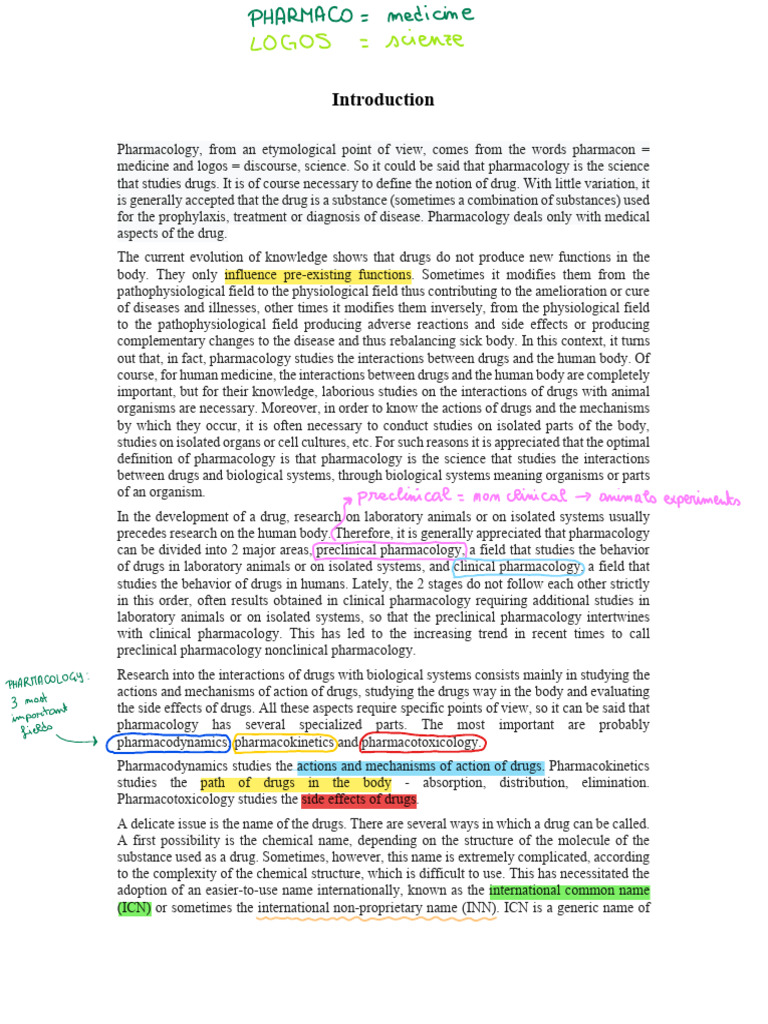 Introduction | PDF | Pharmacology | Drugs