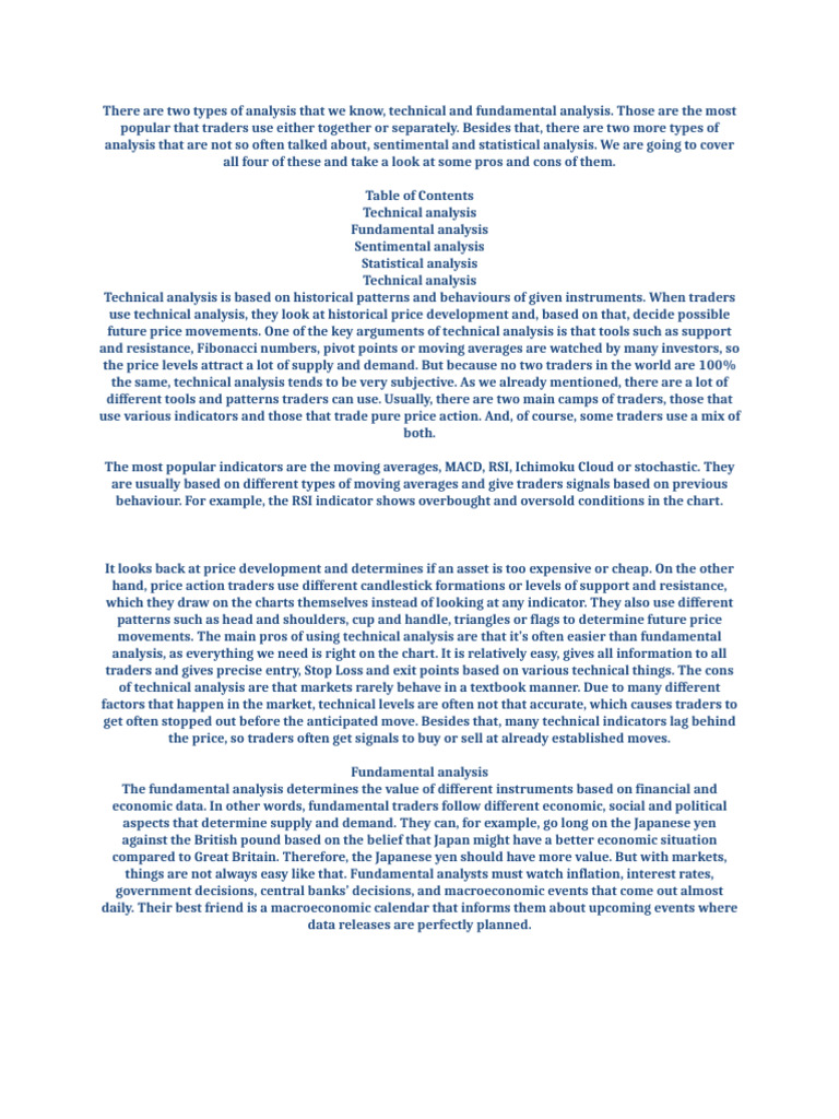 Ftmo | PDF | Technical Analysis | Futures Contract