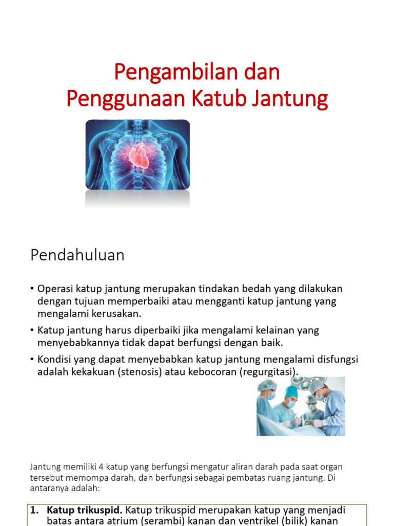 Pengambilan Dan Penggunaan Katub Jantung | PDF