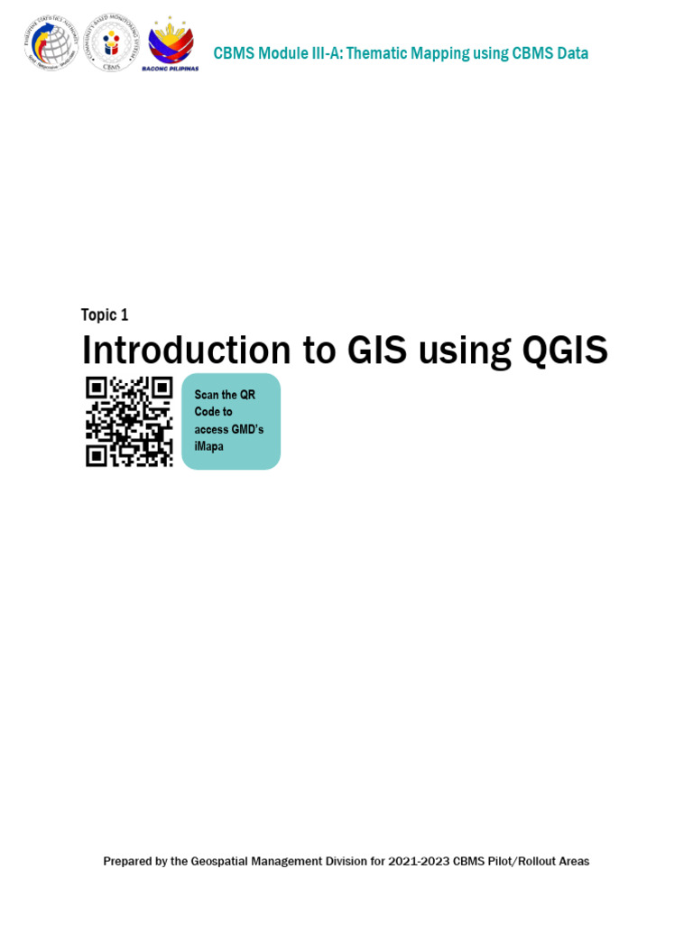 Topic 1 - Introduction To GIS Using QGIS | PDF | Geographic Information System | Comma Separated ...