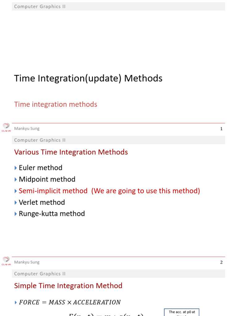 Class4_Integration | PDF | Acceleration | Force