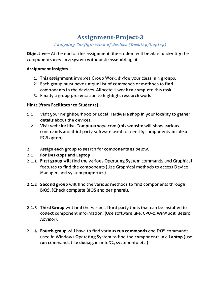 Assignment Projects-3-JKDNA | PDF