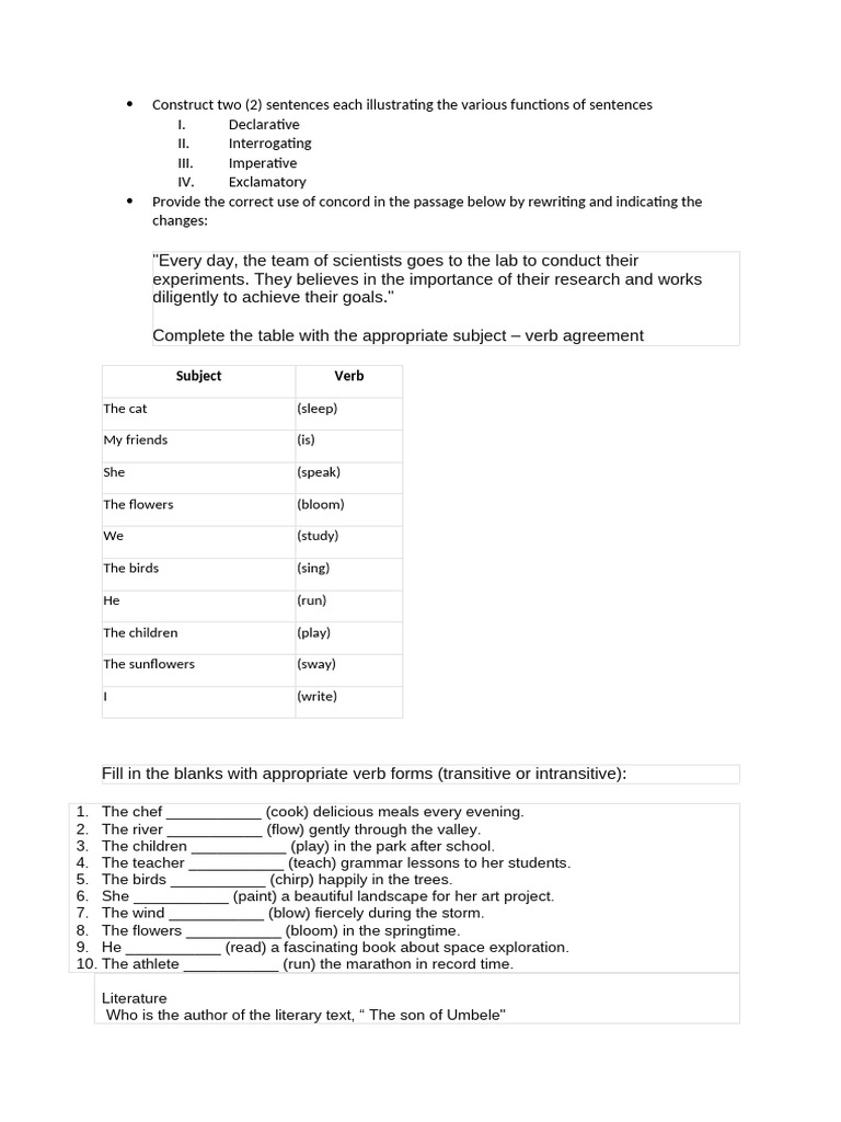 Form 2 Midterm Exam Questions | PDF