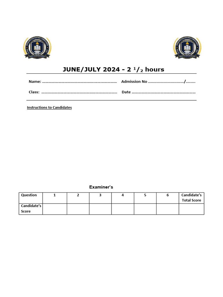 2024 Starlines Premock Cre P1 QP-3 | PDF | Covenant (Biblical) | New Covenant