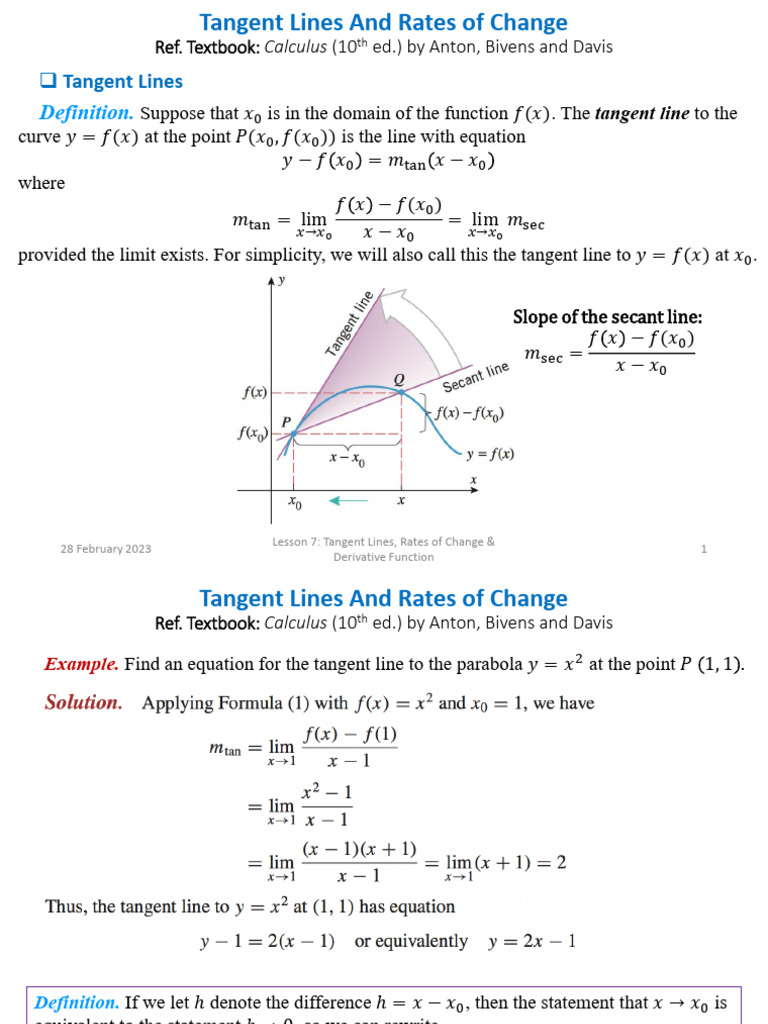 file_13 | PDF | Derivative | Tangent