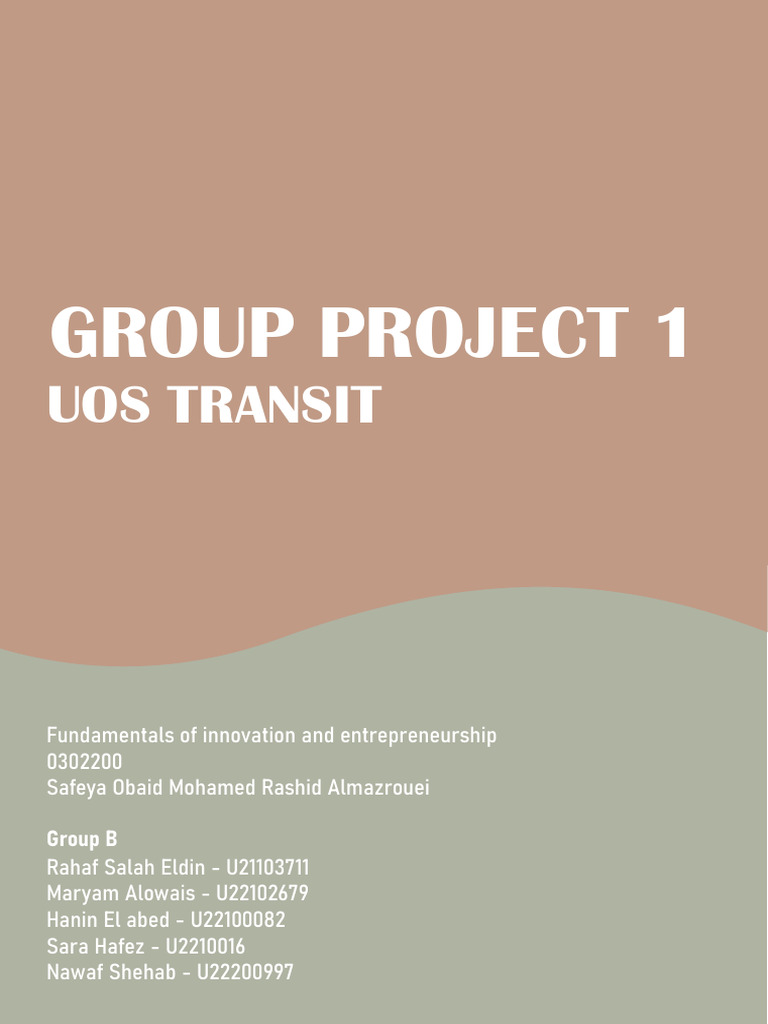 Project1 GroupB | PDF | Bus | Usability